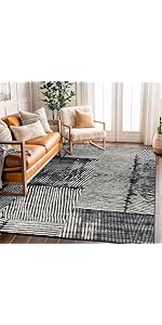 Amazon.com: Rugshop Tropical Floral Leaves High Traffic Living Room ...