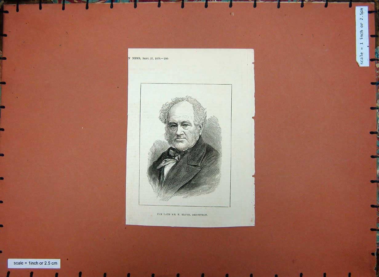Amazon｜1879 エドワード Blore Architect Man 旧式な肖像画の氏｜アートワーク・ポスター オンライン通販