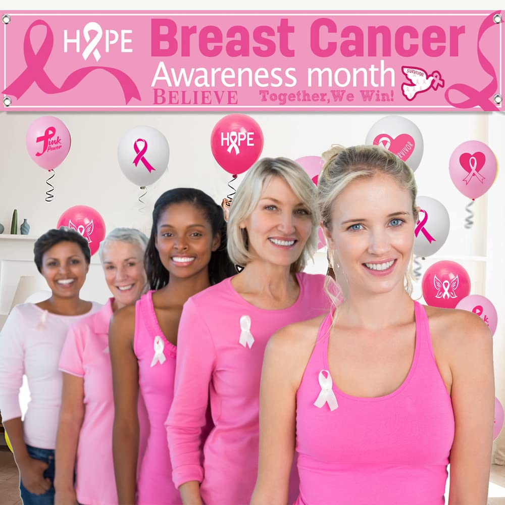 Breast Cancer Decorations Breast Cancer Awareness Printables + Party ...