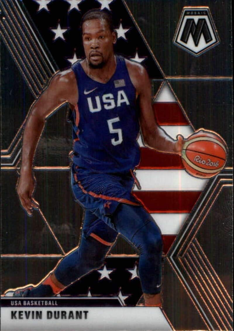 Amazon.com: 2019-20 Panini Mosaic Basketball #251 Kevin Durant USA ...