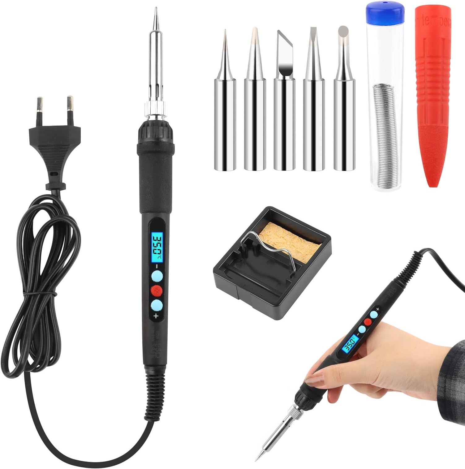 WinGluge Fer à Souder Etain de Précision, Kit de Soudure 80W ...