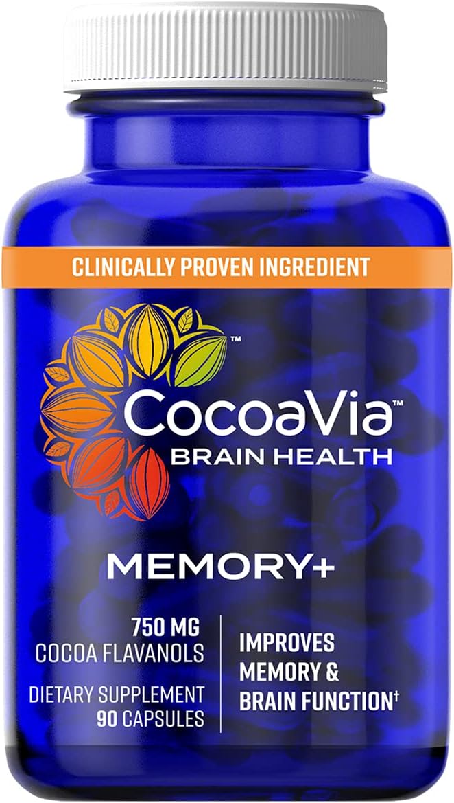 Amazon.com: CocoaVia Memory+ Brain Supplement, Clinically Proven Memory ...