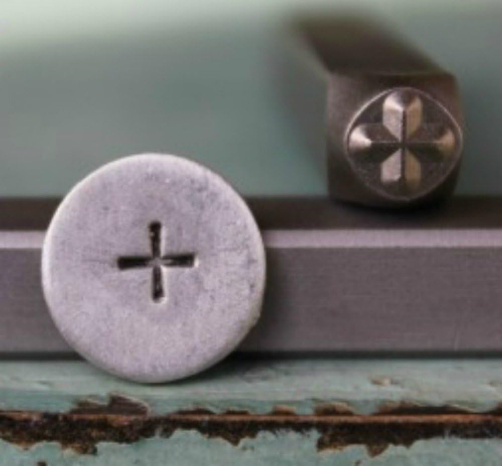 Amazon.com: 4mm Plus Sign Metal Punch Design Jewelry Stamp : Arts ...