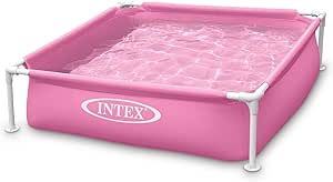 Amazon.com: Intex Mini Frame Above Ground Swimming Pool Pink 48in X ...
