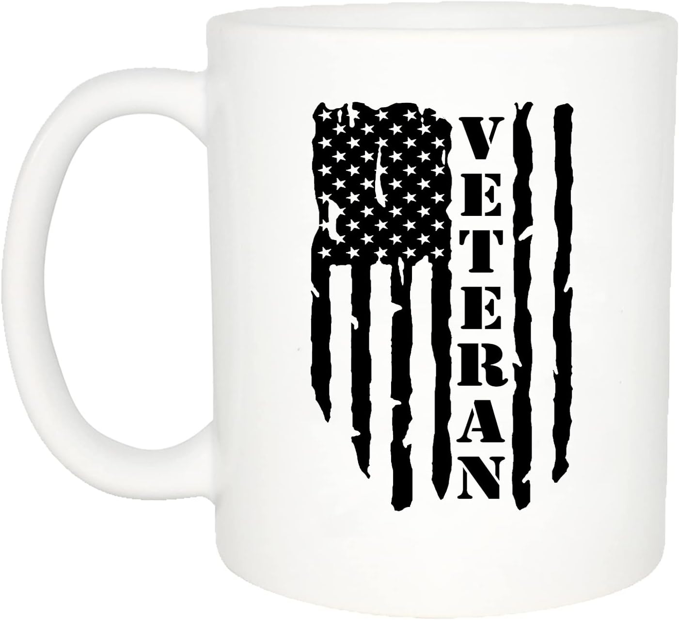 Amazon.com: Rogue River Tactical Military Veteran Coffee Mug USA Flag ...