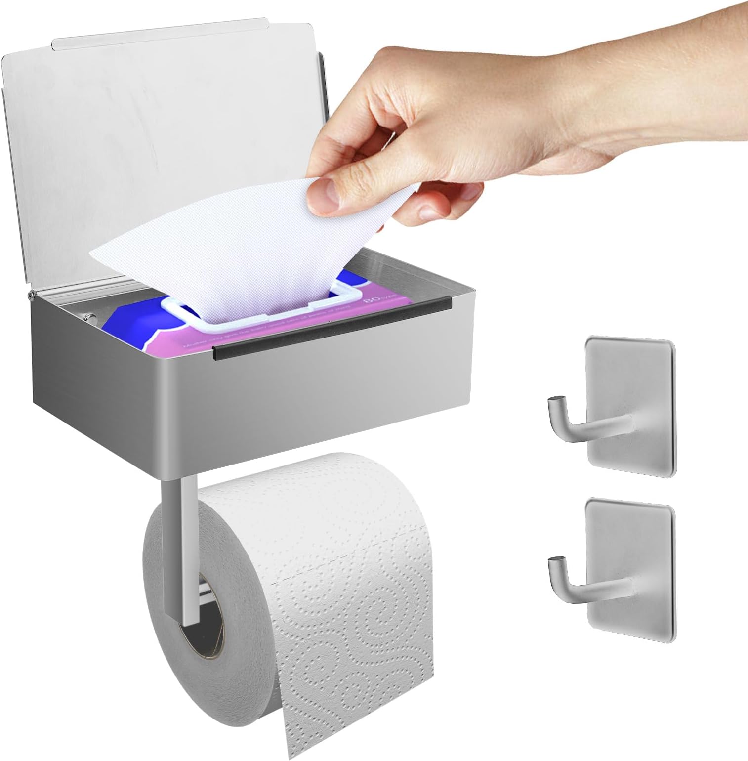 MARIA D Porta Rollos Papel de Baño, 3 En 1 Porta Papel de Baño, Juego ...