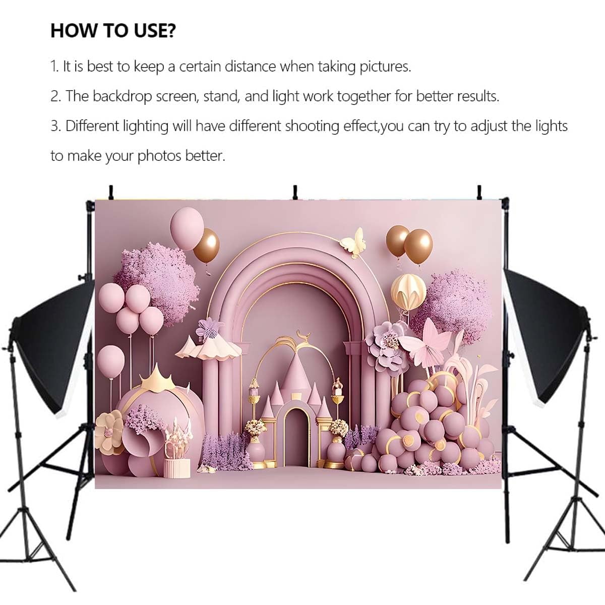 Girls Party Background Girls Birthday Photo Backdrop - 7x5ft Purple ...
