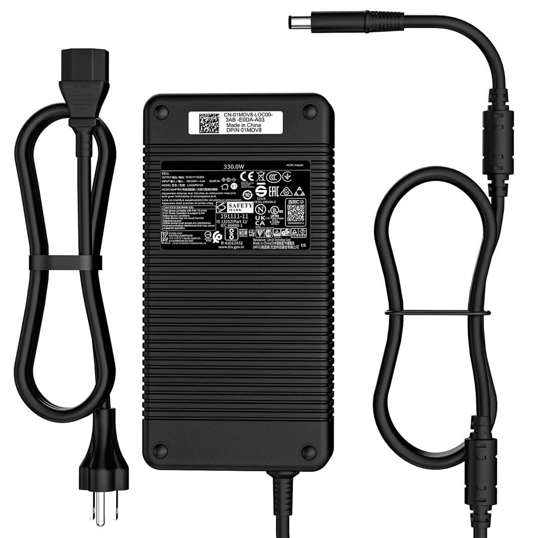 Amazon.com: Genuine 330w Charger fit for dell Alienware m17 M18x X17 ...