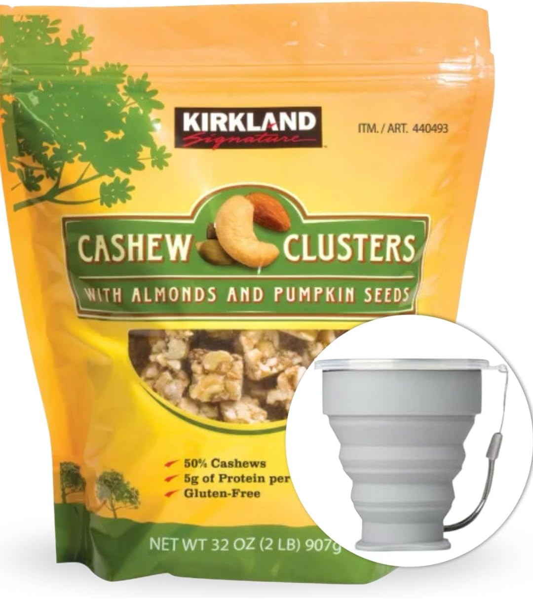Amazon.com : Kirkland Signature Cashew Clusters, 2 lbs Item 440493 ...
