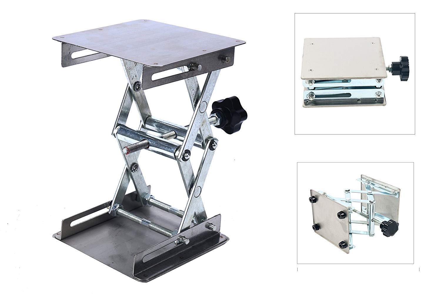 YaeTek 4" x 4" 100mm Stainless Steel Lab Stand Platform LAB Lift ...