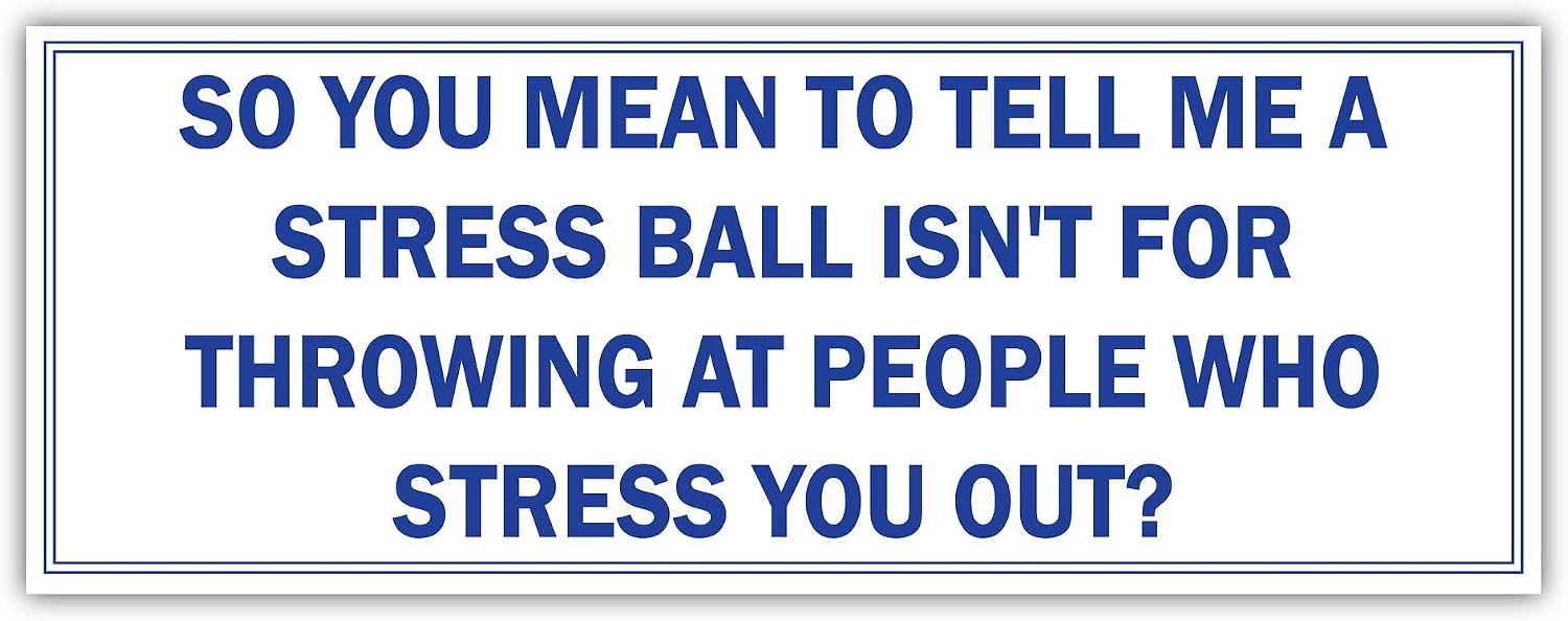 Amazon.com - So You Mean to Tell me a Stress Ball Isn't for Throwing at ...