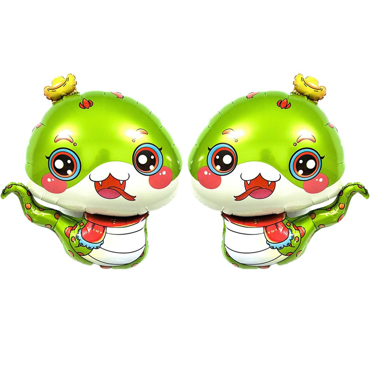 Amazon.com: Cute Snake Balloons Chinese Green Snake Foil Balloons ...