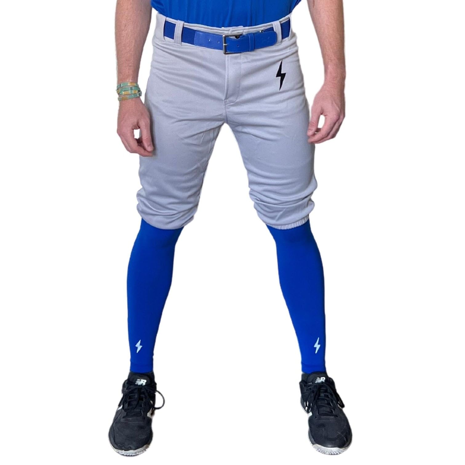 Snapklik.com : BRUCE BOLT Premium Pro Grey w/Royal Baseball Short ...
