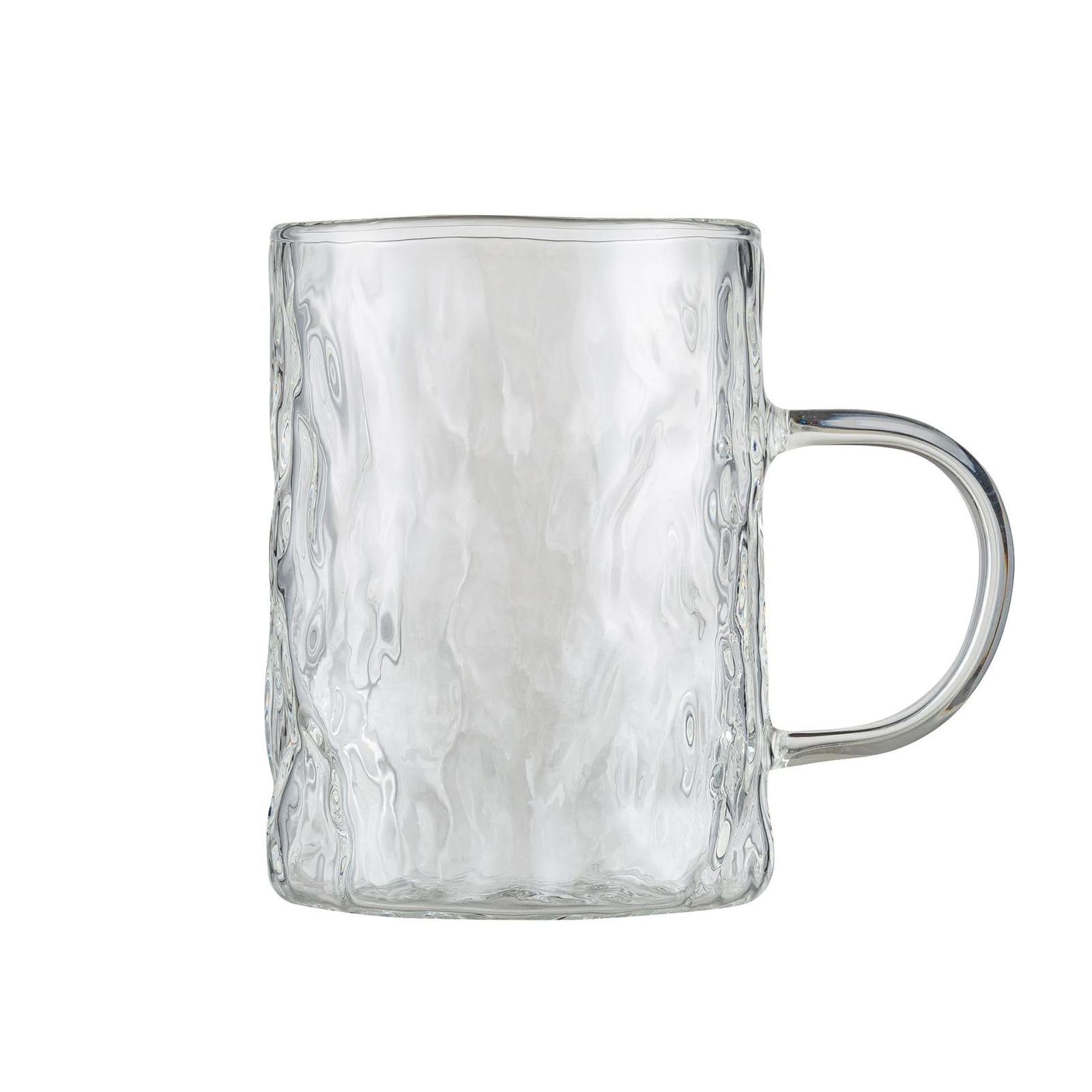 Soulnioi Transparent Frosted Coffee Mug Drinking Glasses with Colored ...