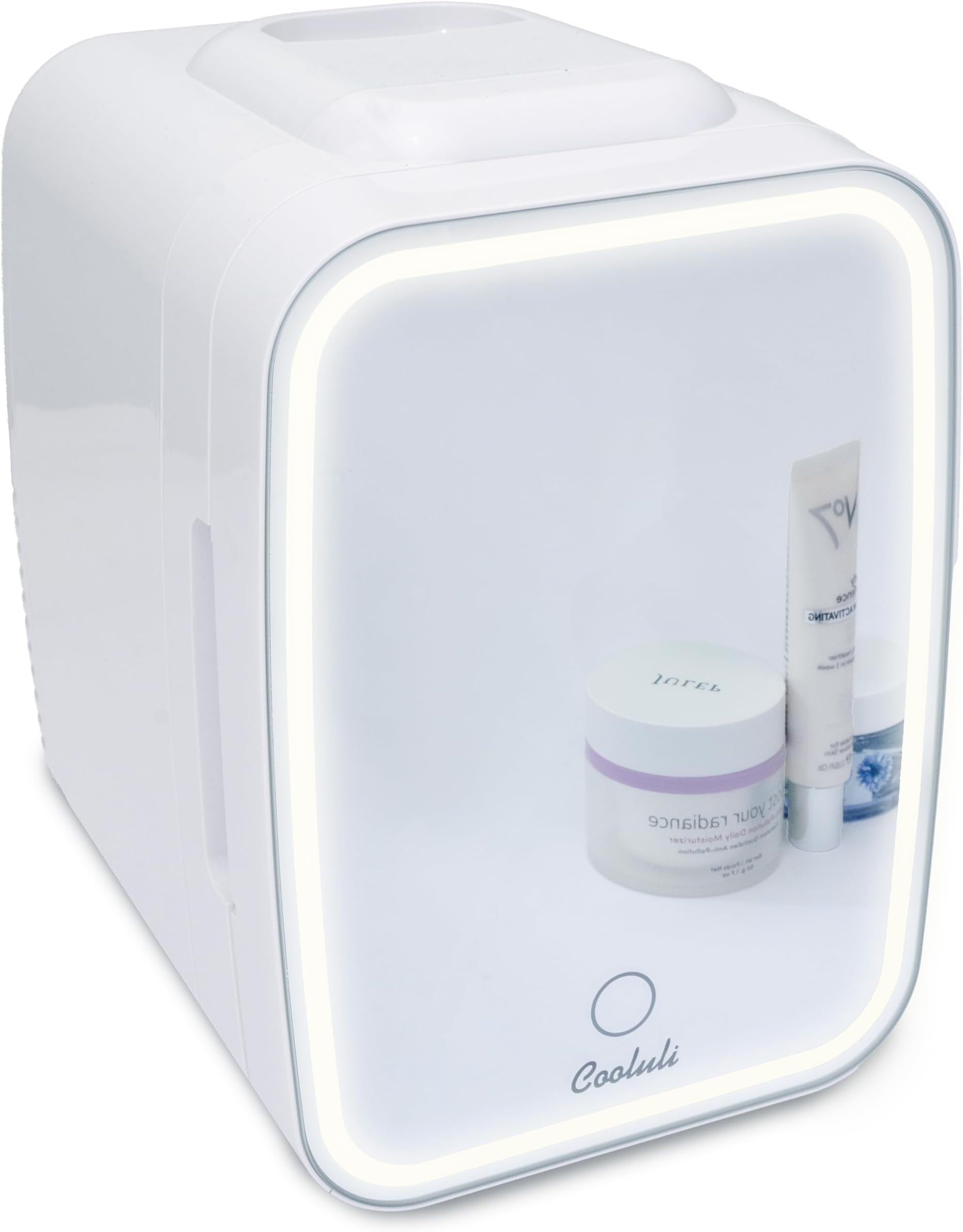 Amazon.com: Cooluli Glam 9L Mini Skincare Fridge - White Mini Fridge ...