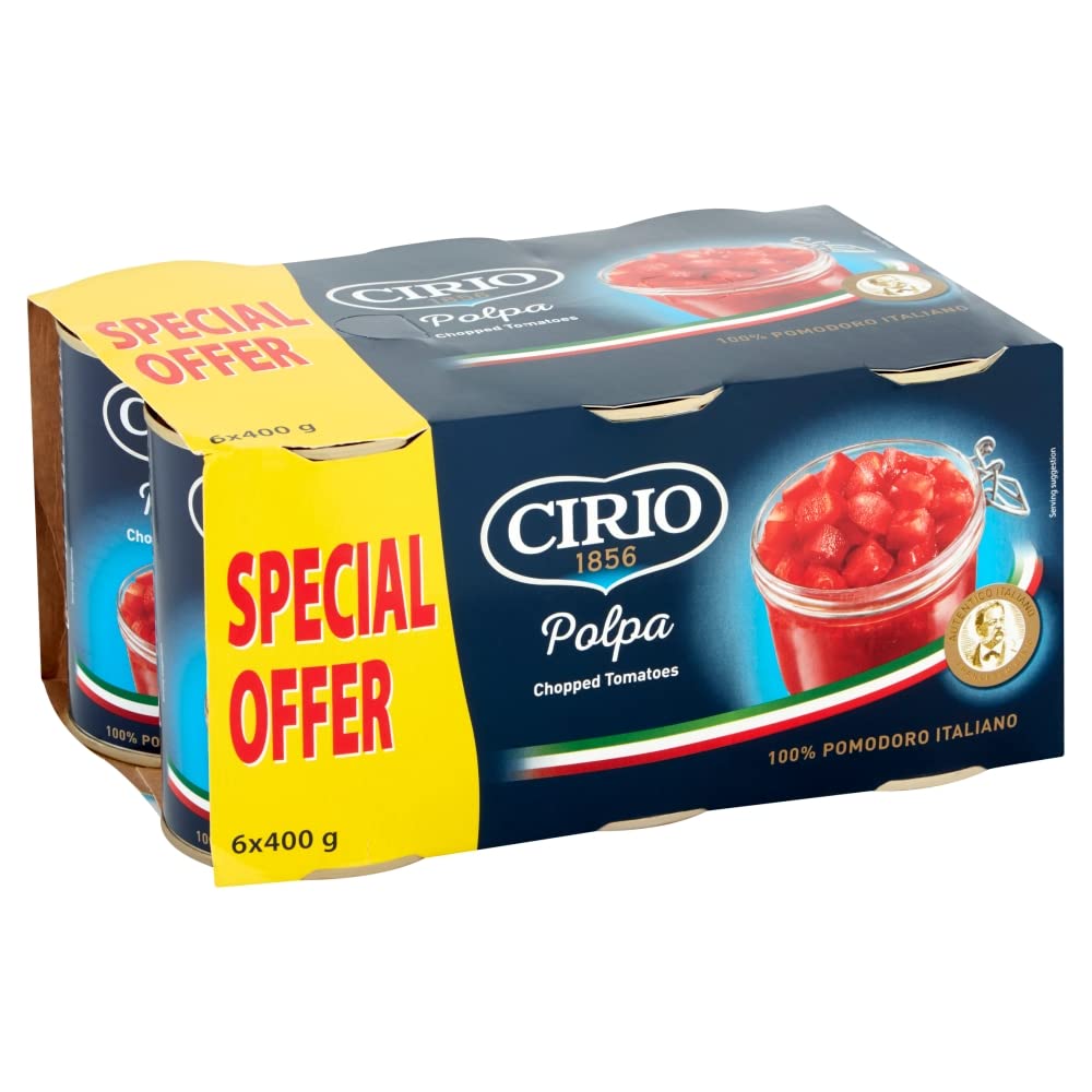 Cirio Chopped Tomatoes 400g (Pack of 6) : Amazon.co.uk: Grocery