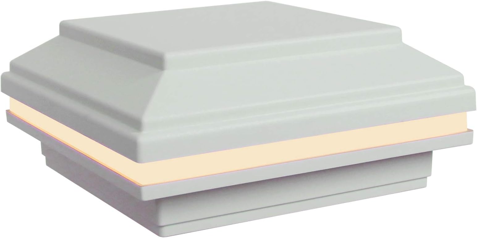 Tru-Scapes® 4″ Low Voltage Vinyl LED Deck & Fence Post Cap Light - NOT ...