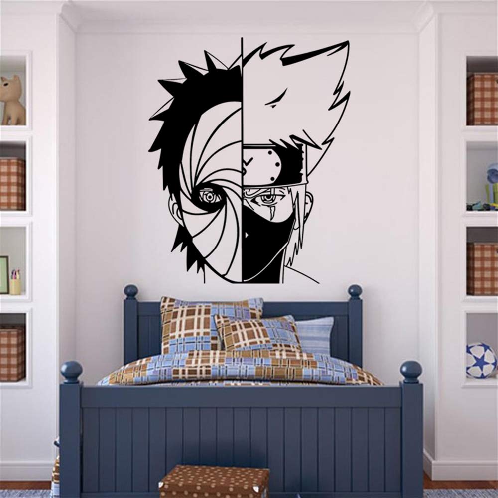 Naruto Decal Naruto Kakashi Hitake And Obito Uchiha Anime Decal ...