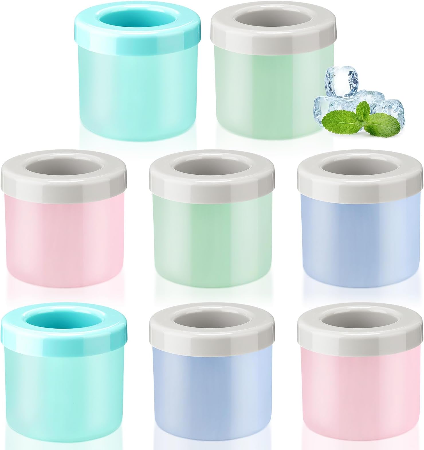 Amazon.com: BECROWM 2PCS Silicone Ice Cube Molds, Cylinder Ice Cube ...