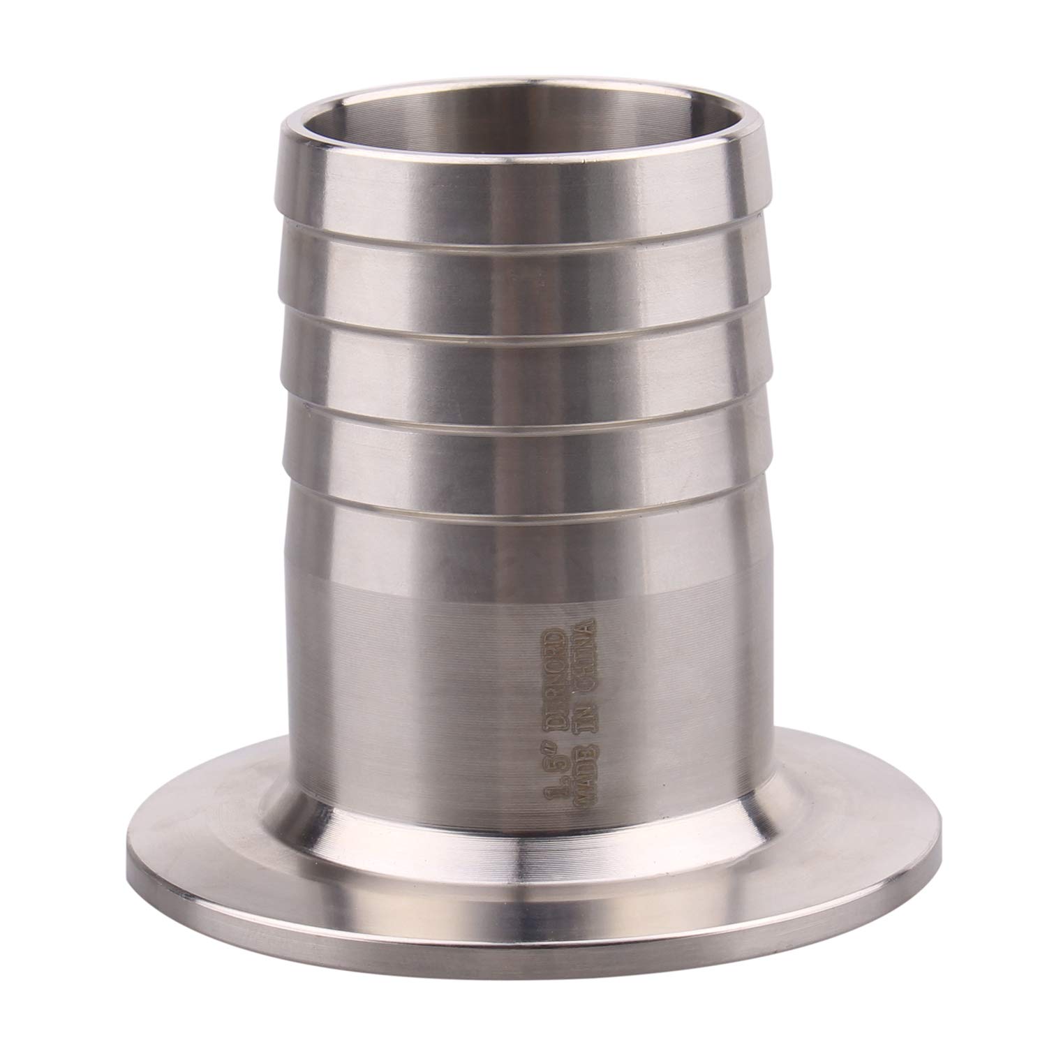 Snapklik.com : DERNORD 2 Tri Clamp To 1.5 Hose Barbed Adapter SUS304 Sanitary Hose Barb Pipe Fitting