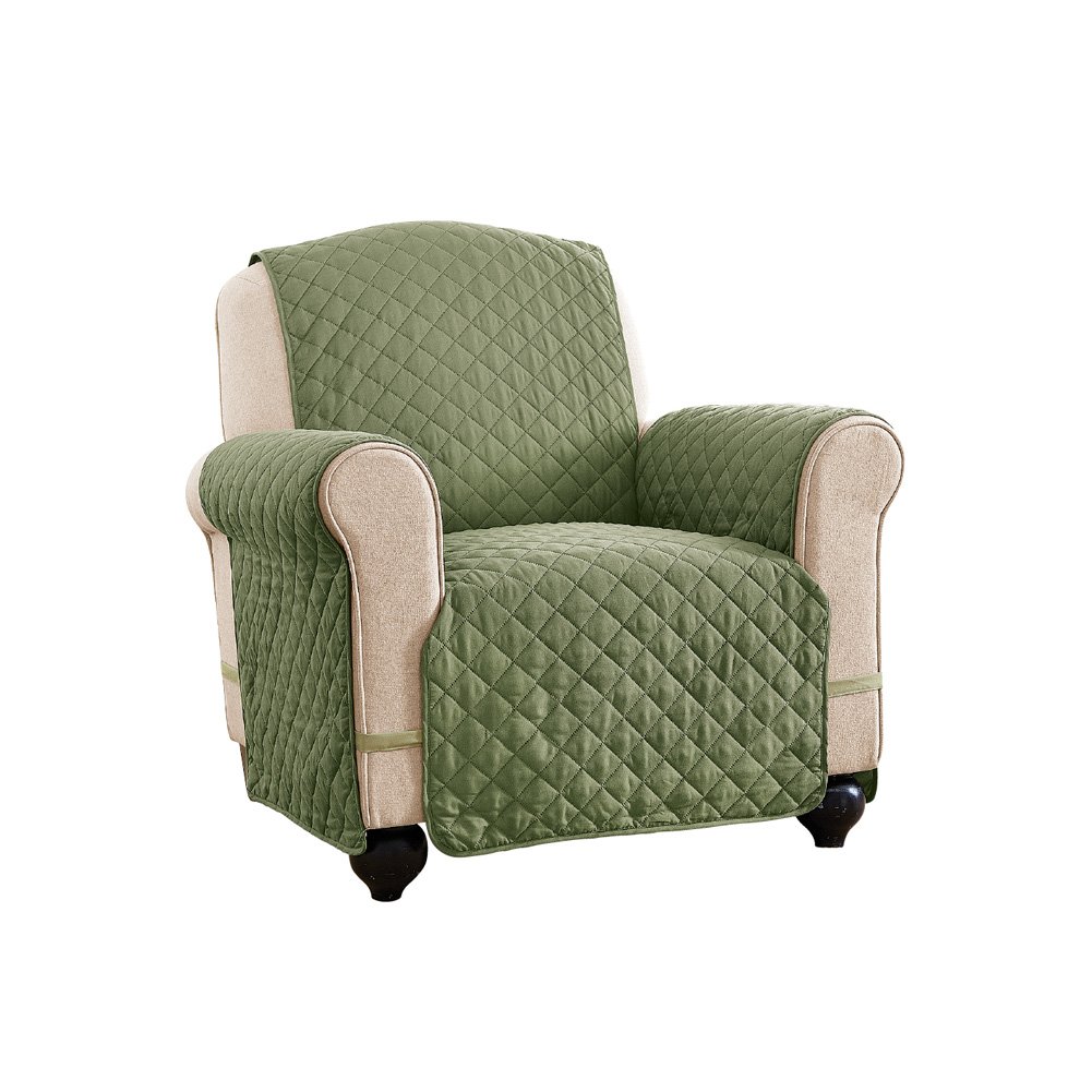 Amazon.com: Collections Etc Reversible Spill Resistant Quilted ...