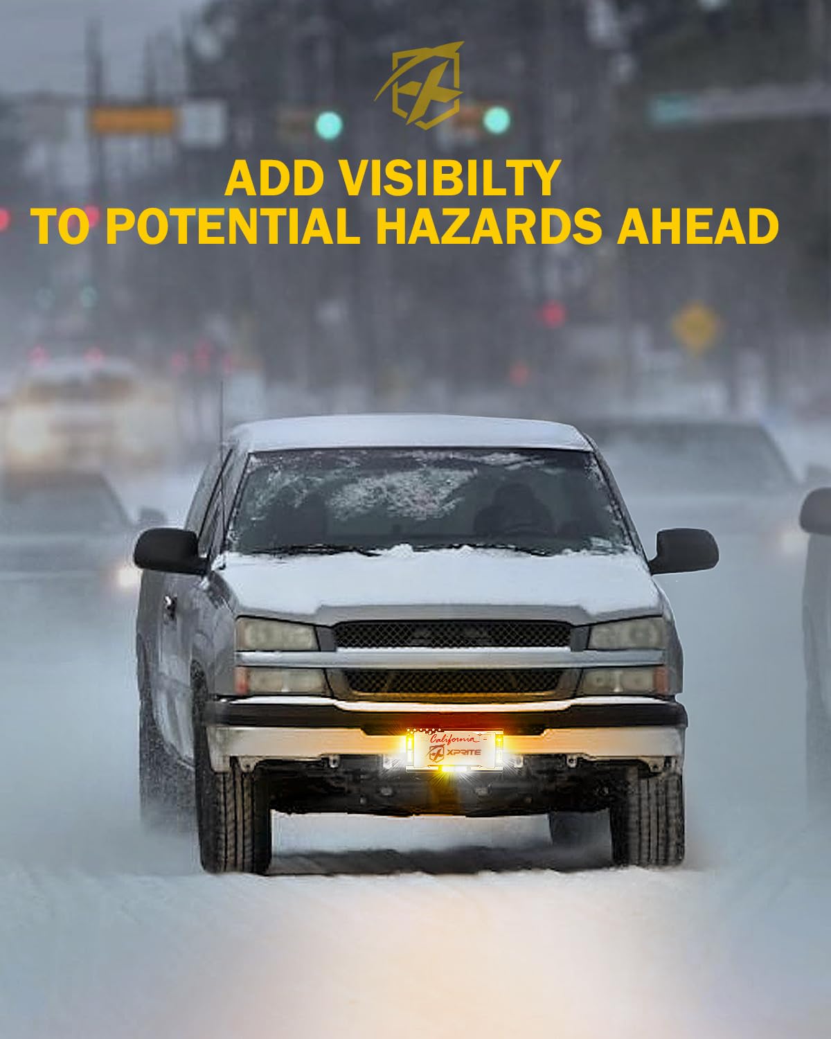 Snapklik.com : Xprite 36 LED License Plate Strobe Light, US Flag Front ...