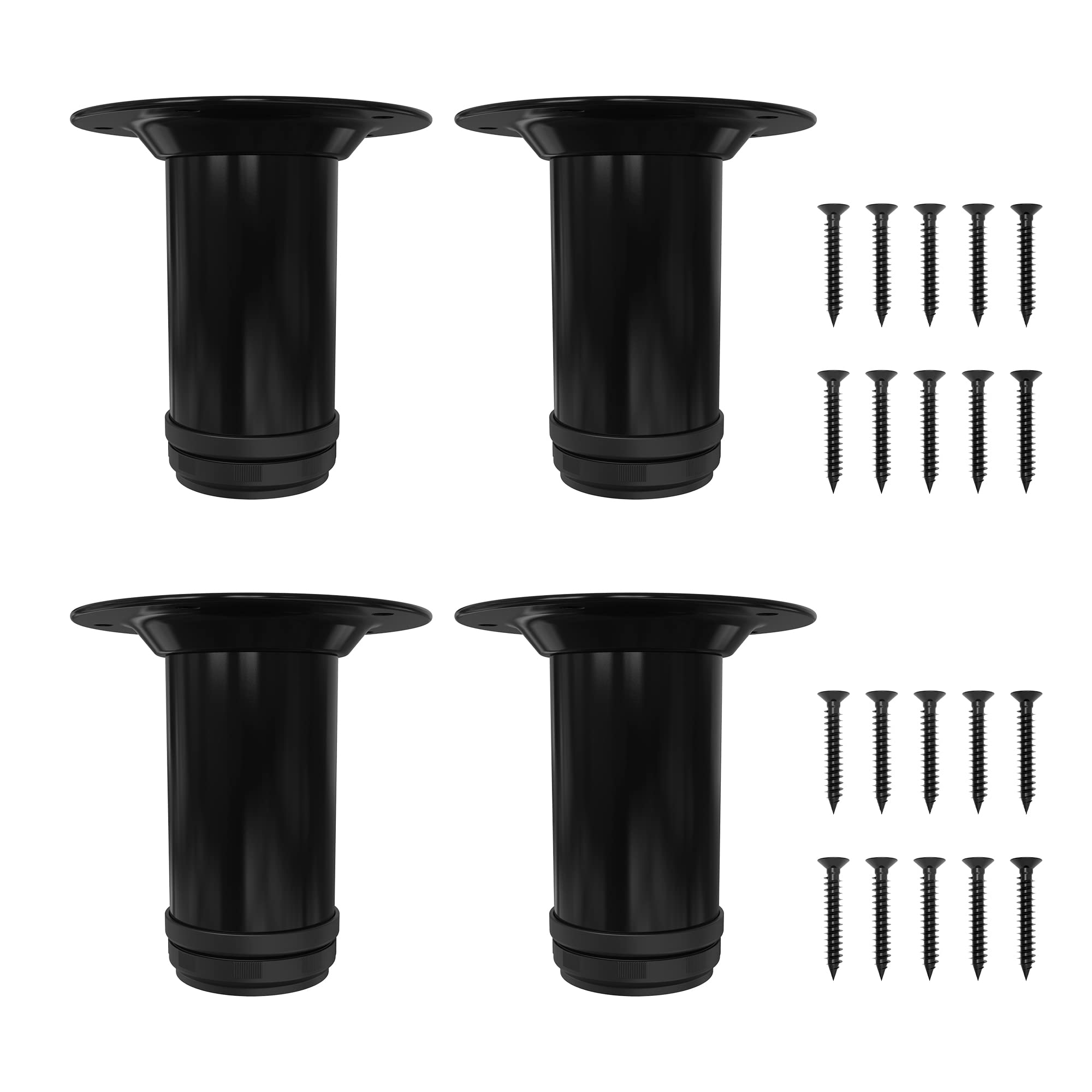 Snapklik.com : ZEKOO Height Adjustable Metal Furniture Legs Couch Legs ...