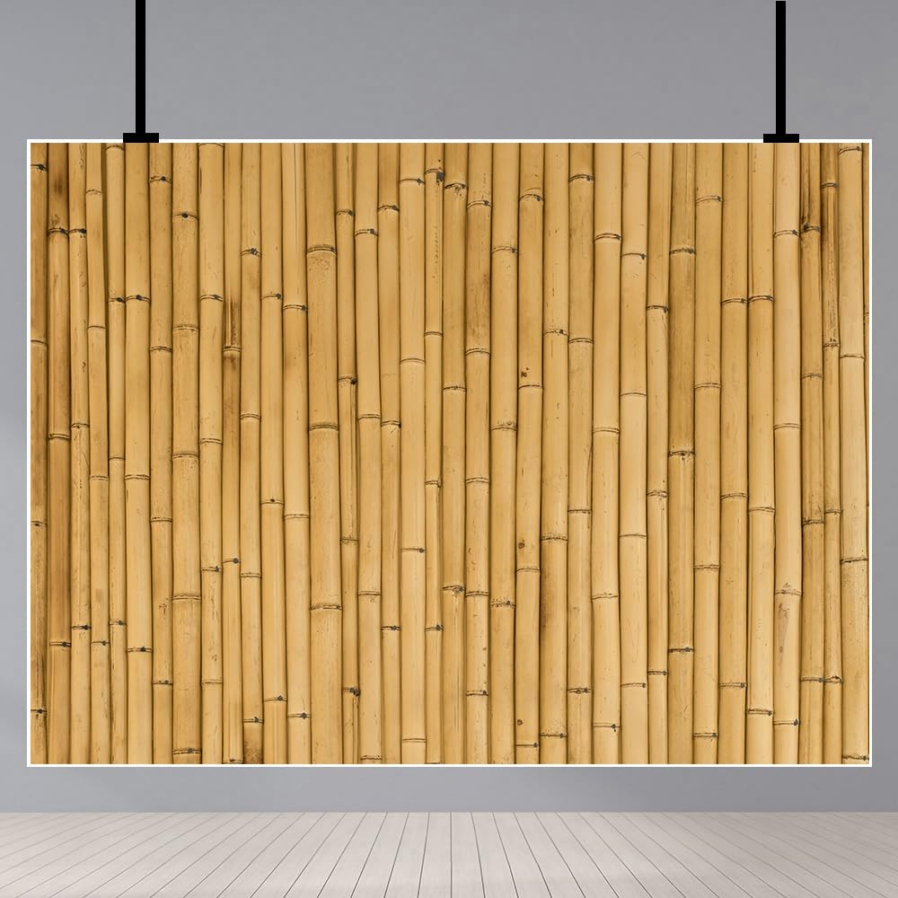 Amazon.com : Chinese Style Bamboo Backdrops Yellow Bamboo Photography ...