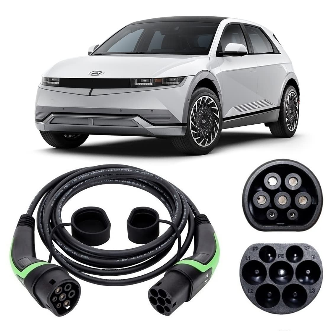 Buy EV Power 20M - Hyundai Ioniq 5 Charging Cable - Type 2 to Type 2 ...