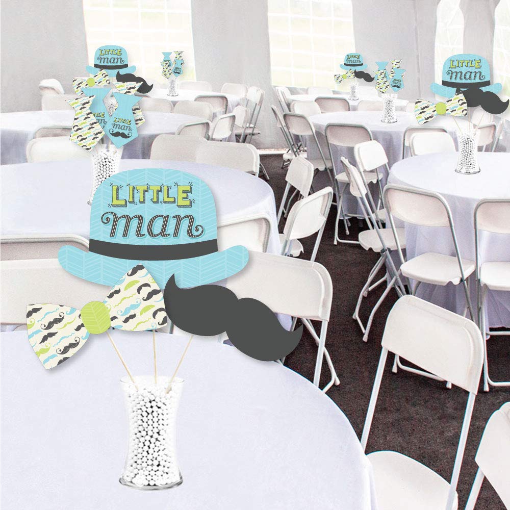 Little Man Centerpieces Mr. Wonderful Birthday Party Centerpiece Set