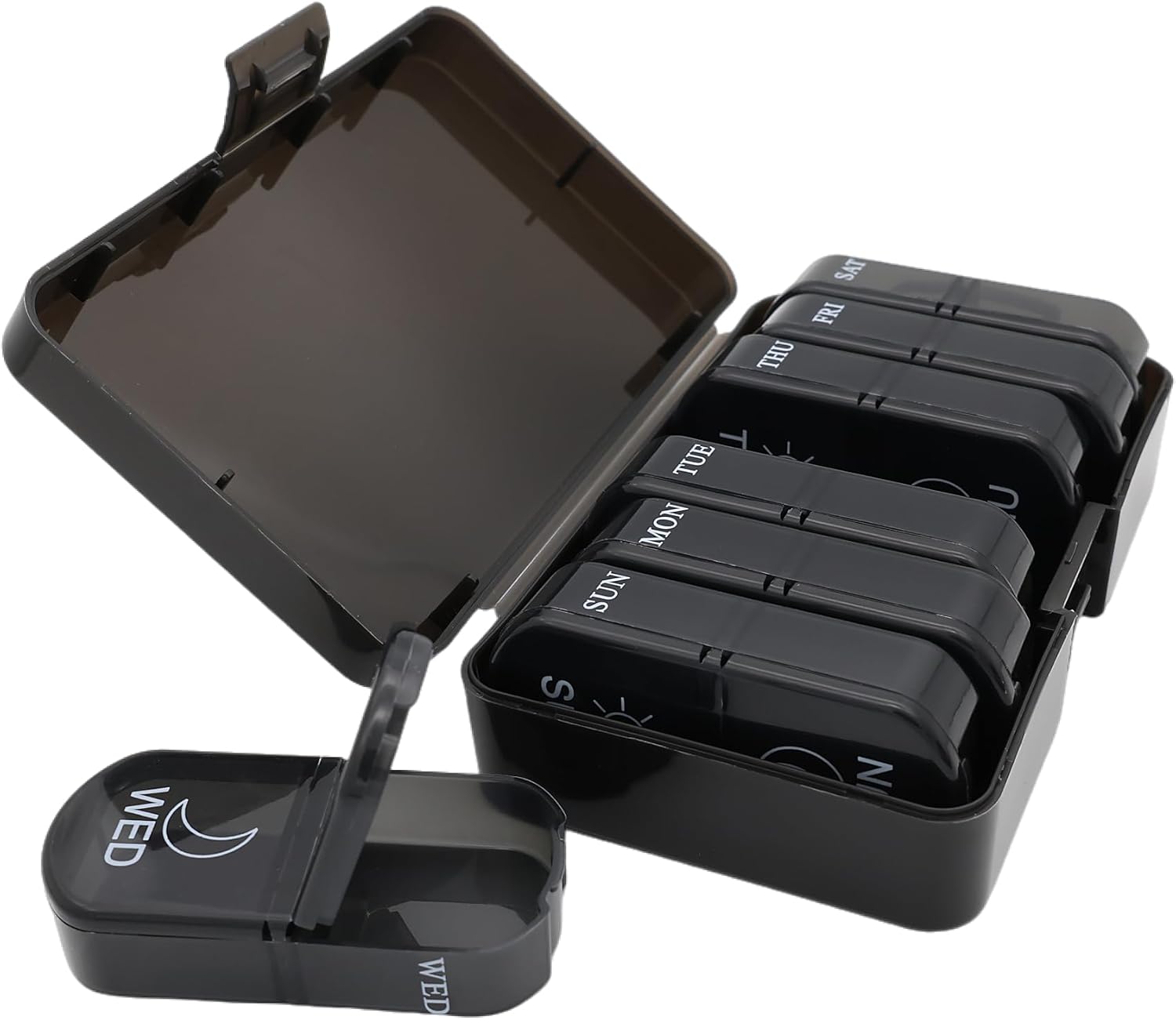 Amazon.com: 7 Day Pill AM PM Daily Organizer, ShysTech Pill Case Pill ...