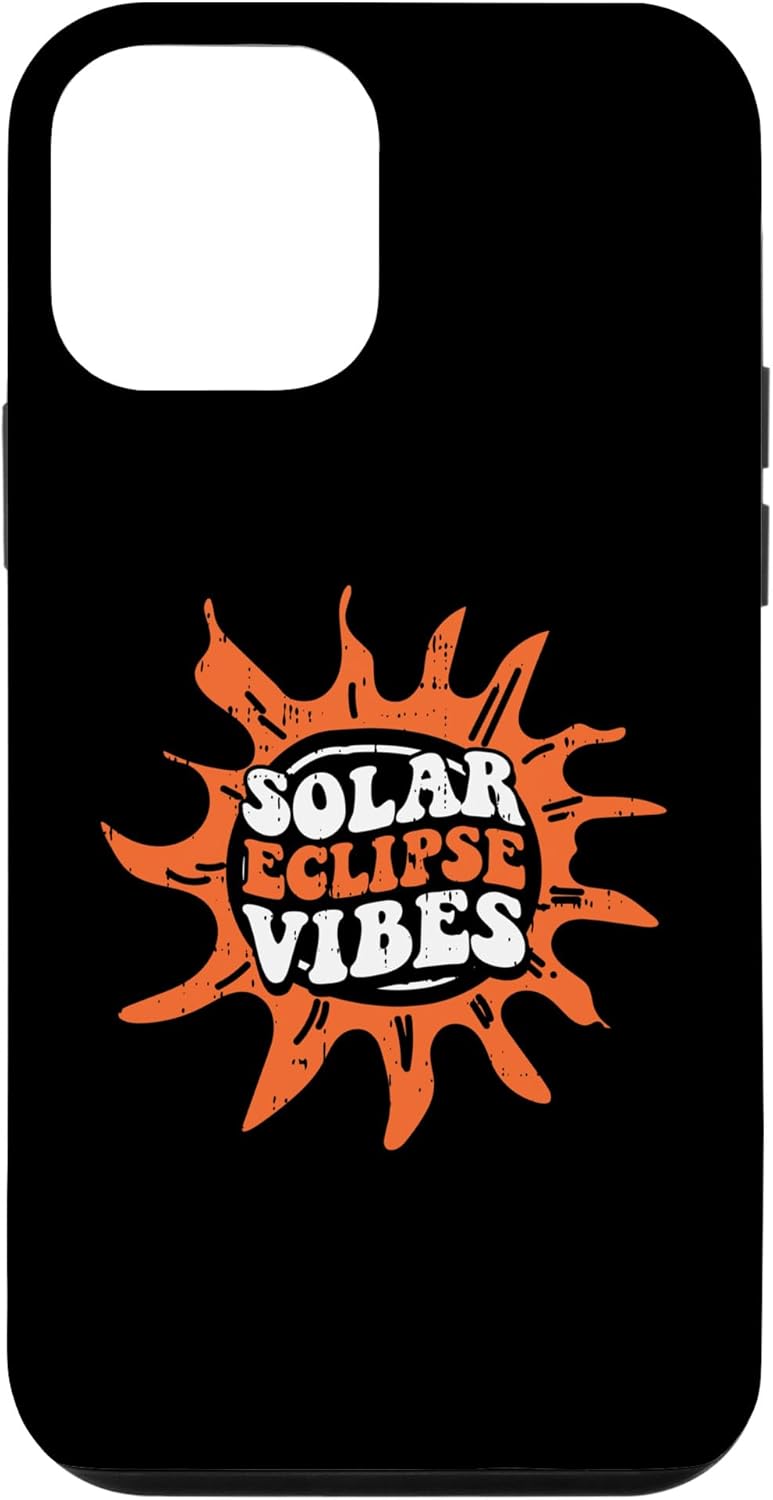 Amazon.com: iPhone 12 mini Solar Eclipse Vibes Retro April 8 2024 ...