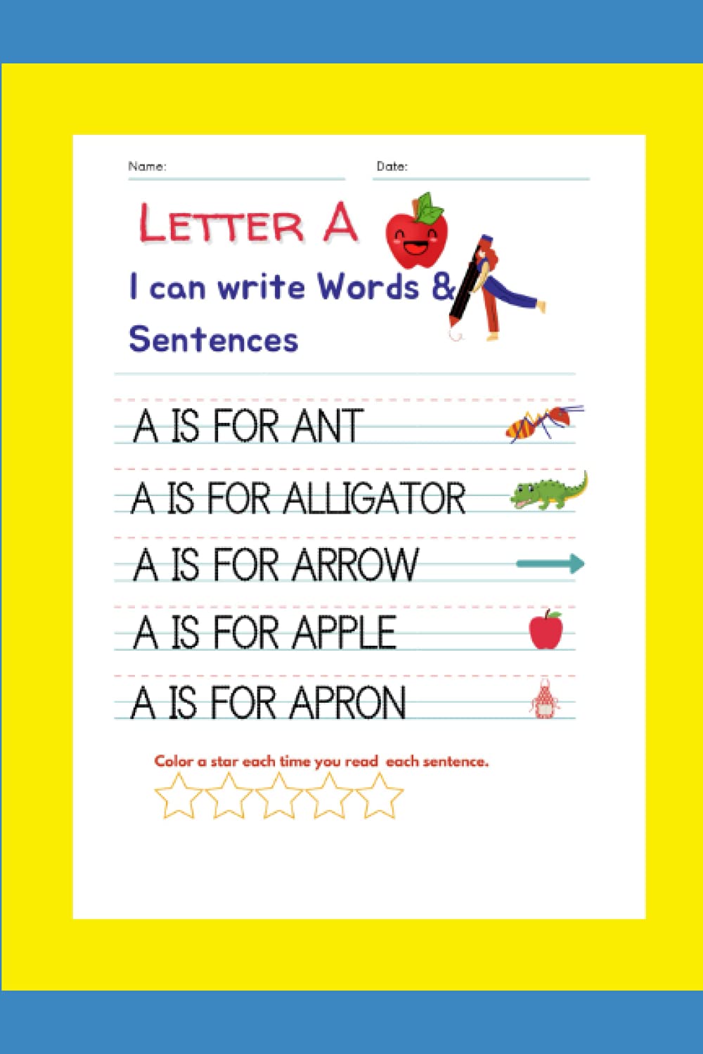 Buy Very First Words Sentences Book I Can Write Words & Sentences Trace ...