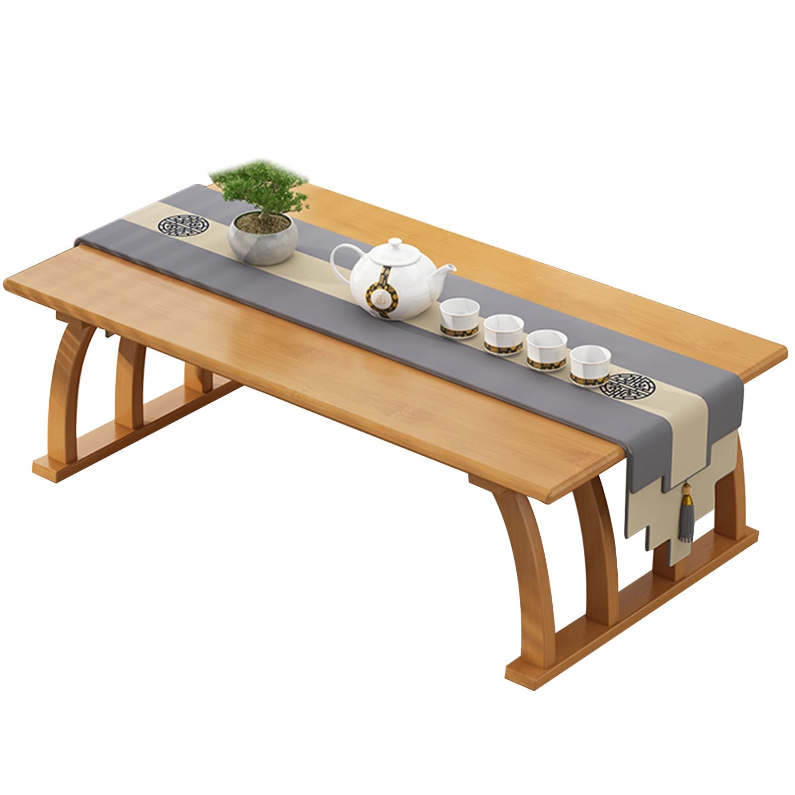 Amazon.com: Tatami Table Window Table Small Coffee Table Solid Wood Zen ...