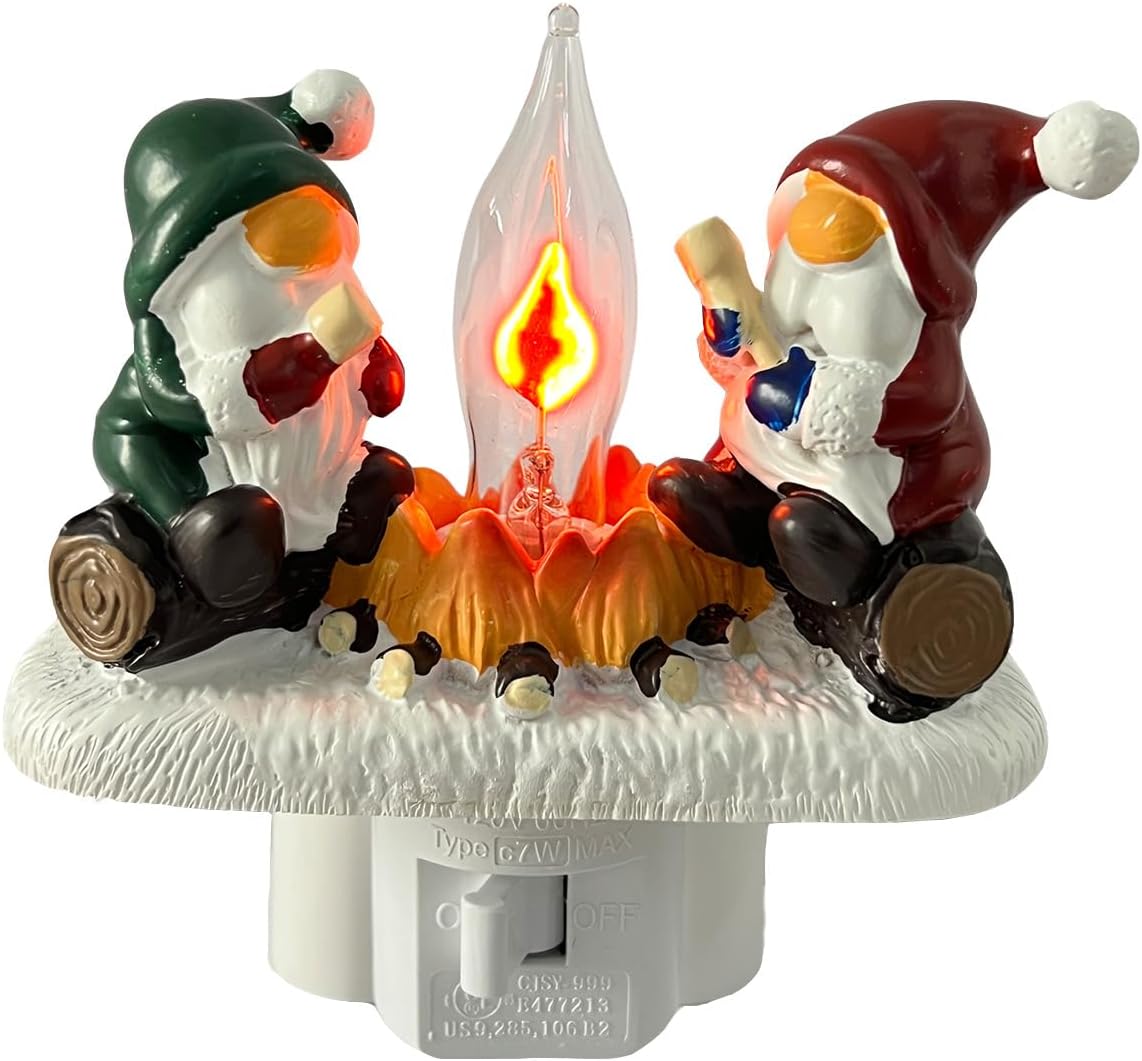 Amazon.com: Roman Snowmen Couple By Campfire 8 Inch Acrylic Swivel Plug ...