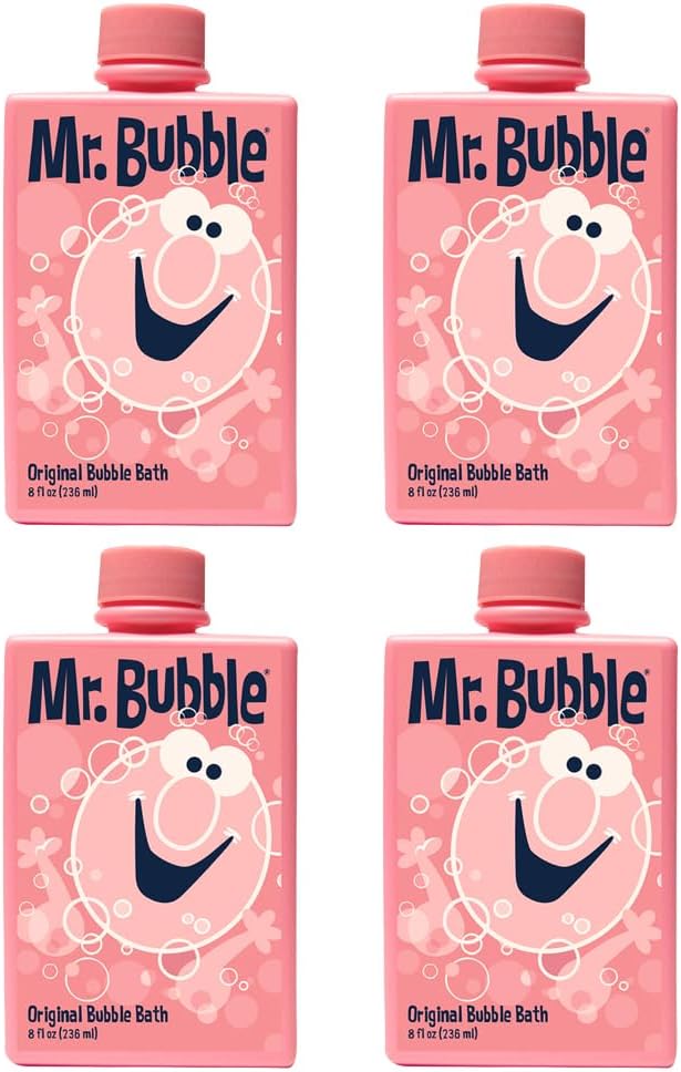 Amazon.com : Mr. Bubble Retro Powder Bubble Bath Original Bubblegum Scent Big Long Lasting ...