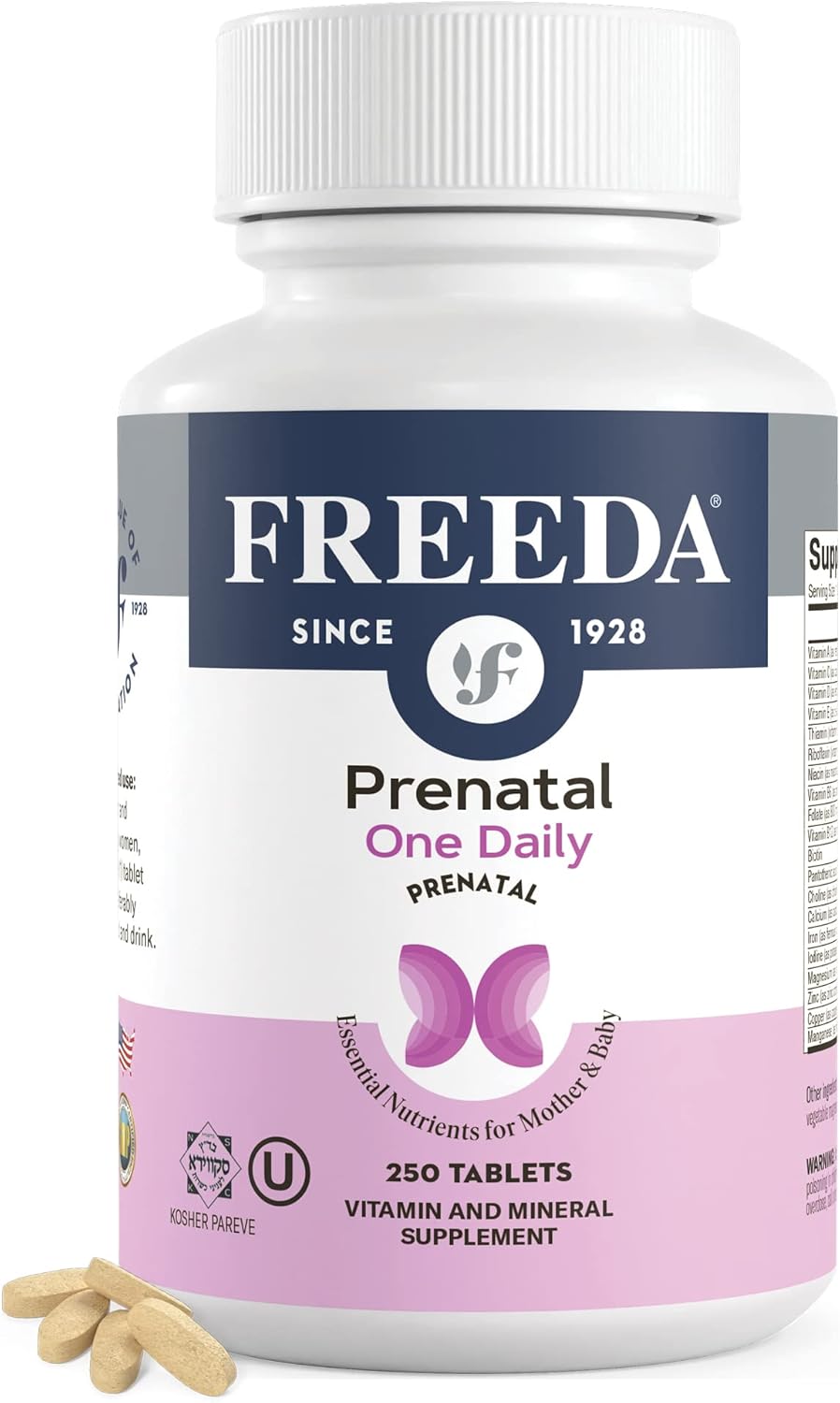 Amazon.com : Freeda Prenatal Vitamin - Kosher Prenatals - Prenatal ...