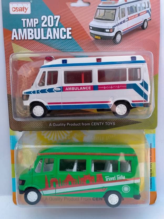 centy Ambulance and Travel India (Green) Combo Pack of 2 (White & Green ...
