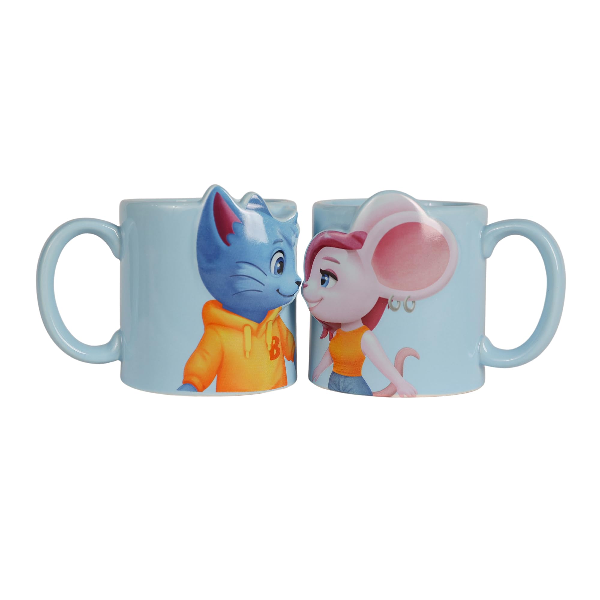 Amazon.com: BINGO BLITZ - Blitzy & Moxie Ceramic Couples Coffee Mugs, 8 ...