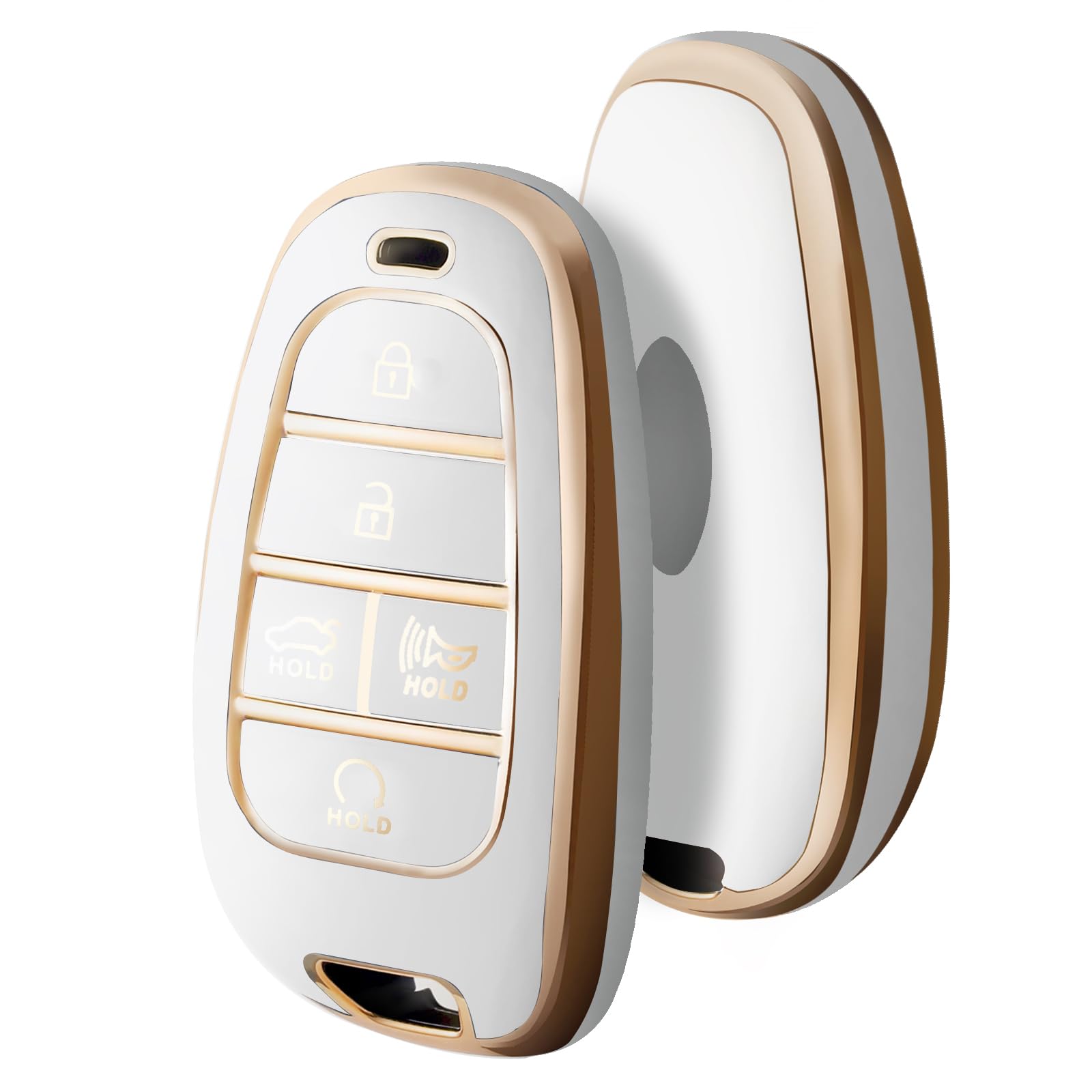 Amazon.com: ELOHEI Key Fob Cover Case for Hyundai,Premium Soft TPU 360 ...