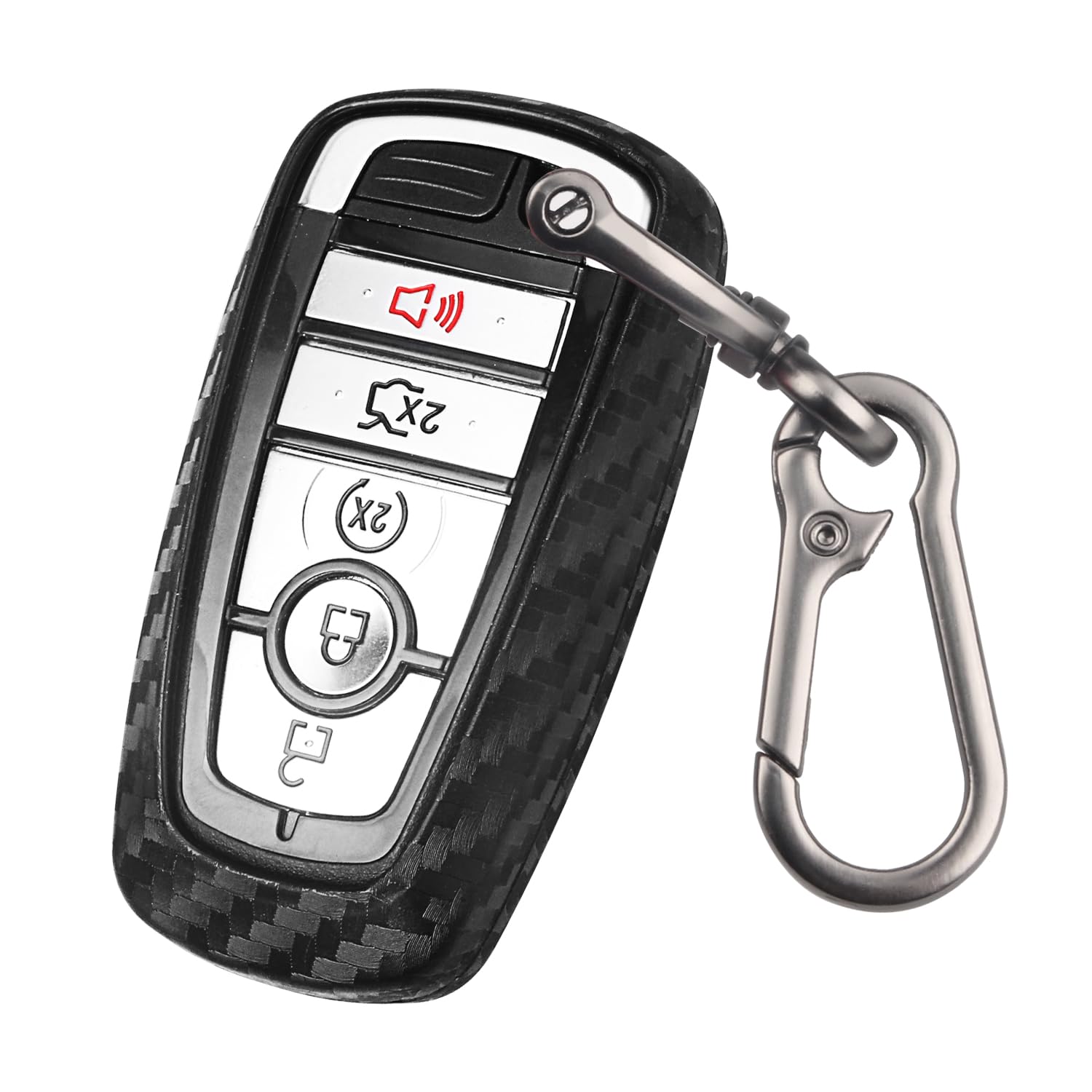 Amazon.com: QBUC for Ford Fusion Key fob Cover,Carbon Fiber Car Key ...