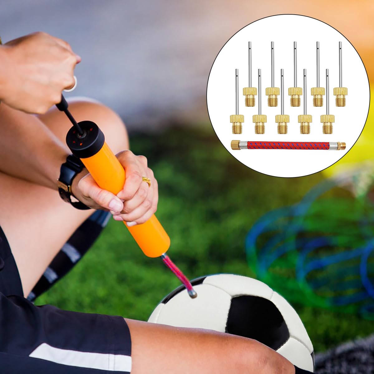 Ball Inflation Needle IJiGui 10 Pieces Needle For Inflating Ball Pump ...