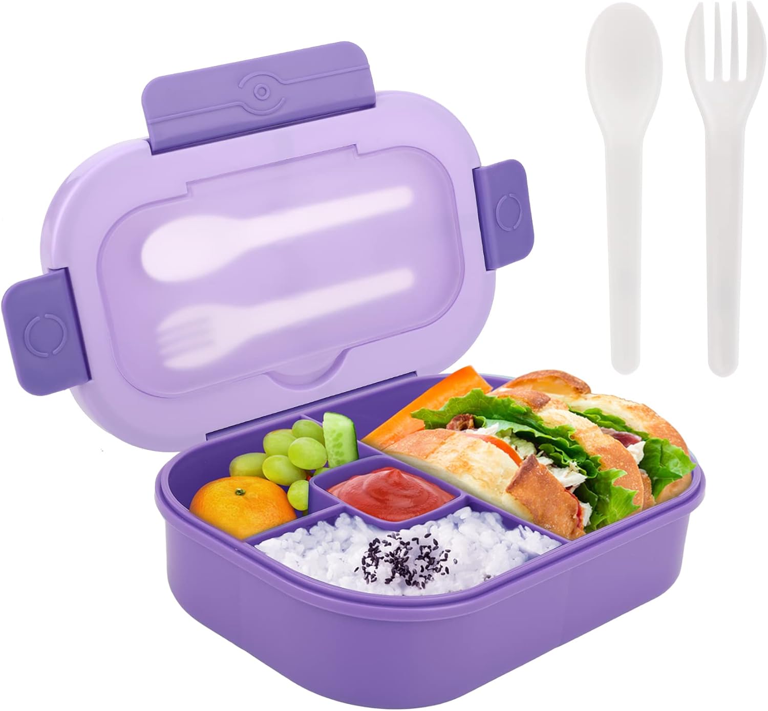 Amazon.com: Vensp Bento Box for Kids,1.3L Bento Box Adult Lunch Box ...