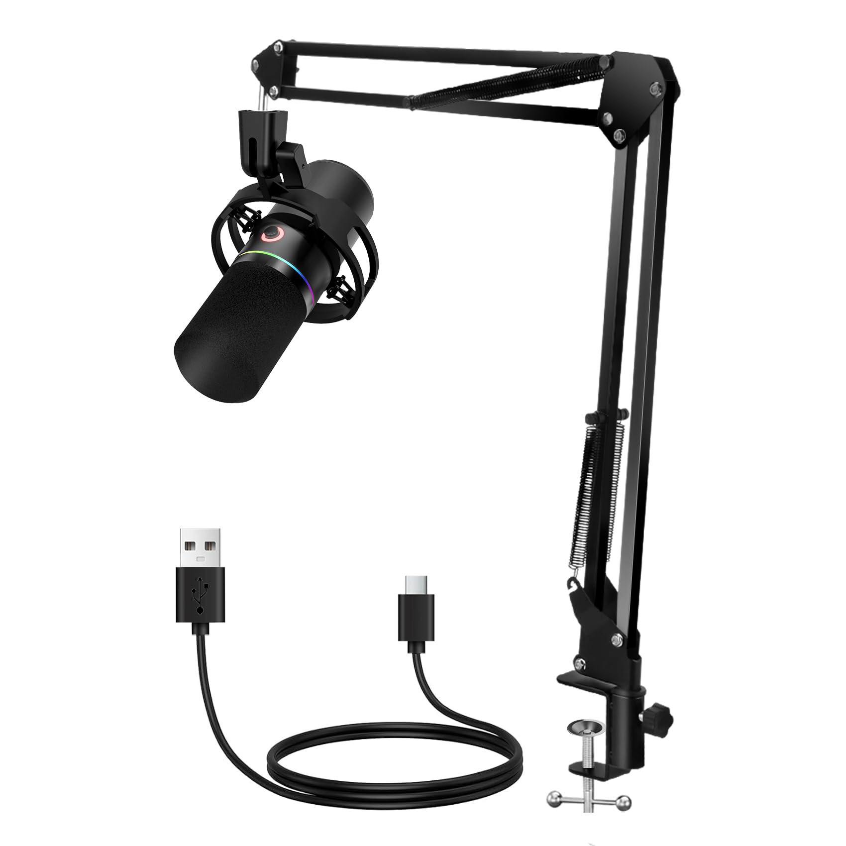 Amazon.com: Daakro WM8 XLR/USB Dynamic Microphone Kit,Podcast ...