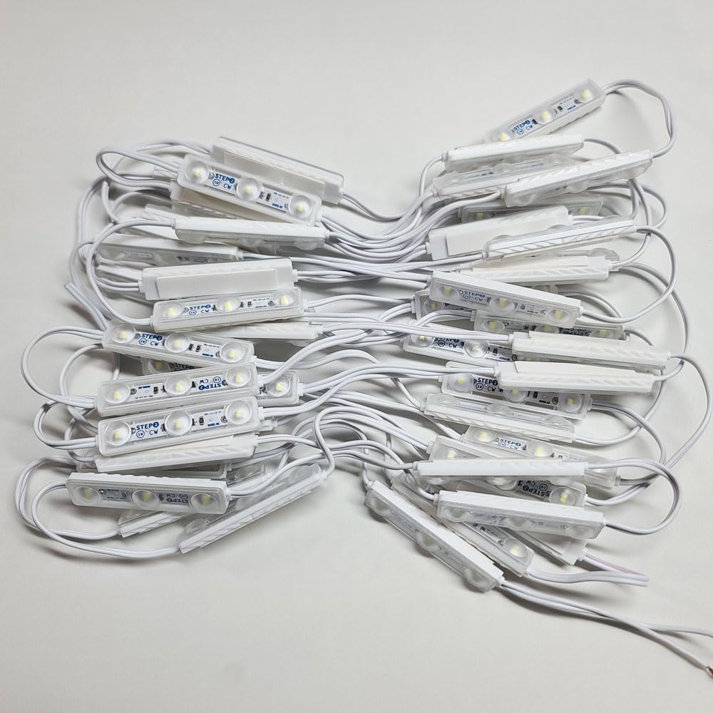 Amazon.com: Step 50pcs LED Module 12V 0.72W 1W Cool White SMD 2835 ...