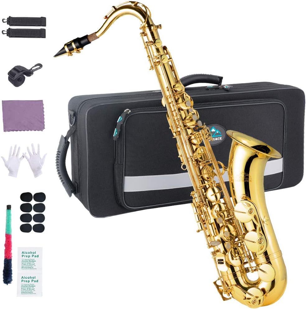 Amazon.com: EASTROCK Tenor Saxophone Golden B Flat Tenor Sax ...