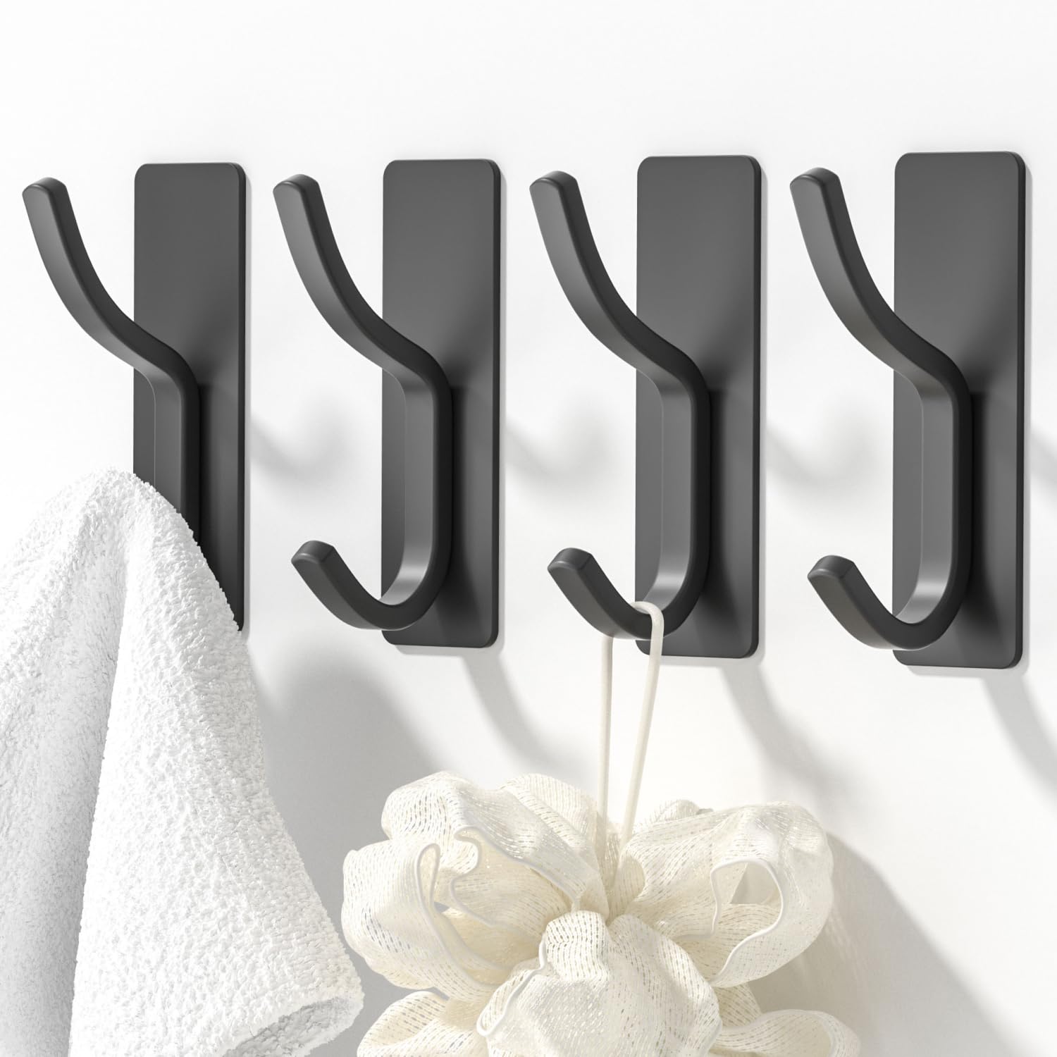 GWAAZXGZ Self Adhesive Hooks for Wall - Arc Shaped Design Hooks for ...