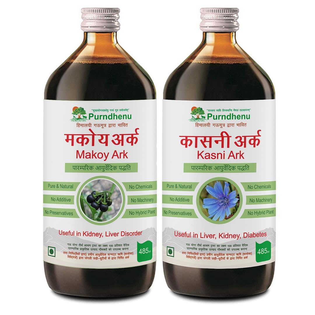 Buy Ayurvedic Liver Care Syrup Combo: Makoy Ark & Kashni Ark - Fatty ...