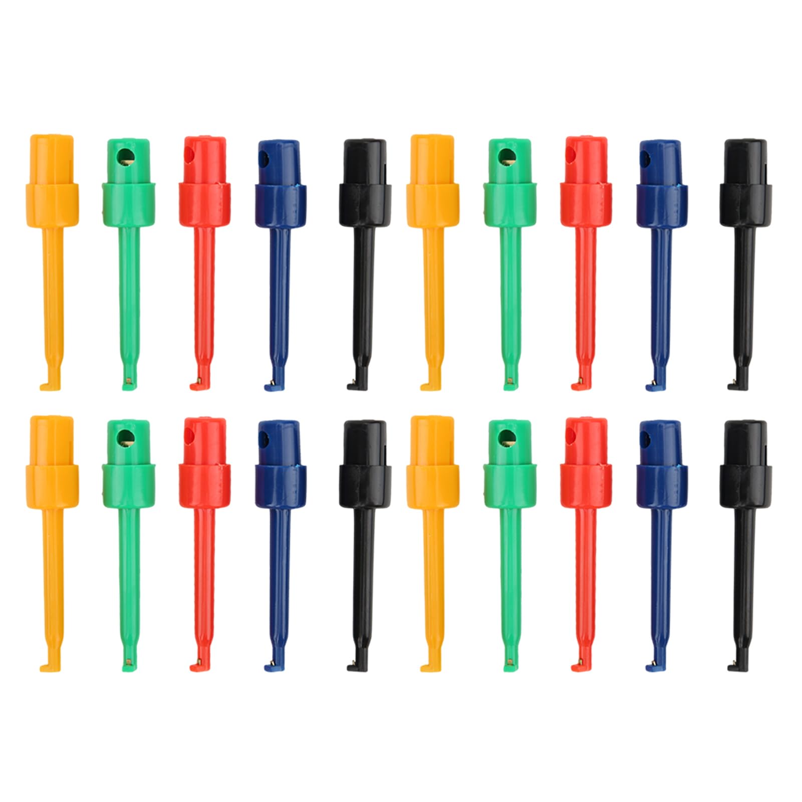 20PCS Test Hooks Multimeter Accessories Colorful Large Spring Hook Clip ...