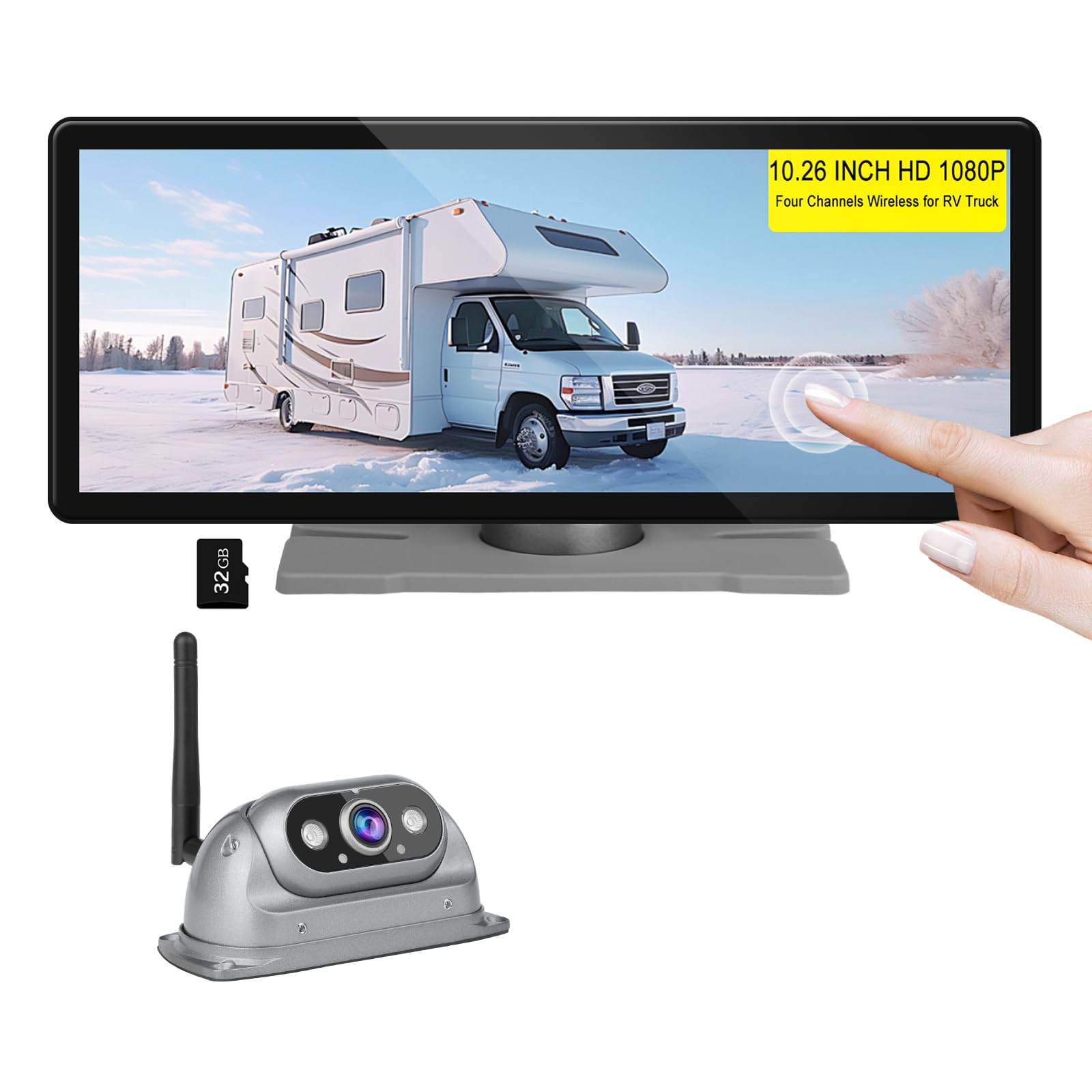 Amazon.com: Full View Display Wireless Backup Cameras System Pro ...